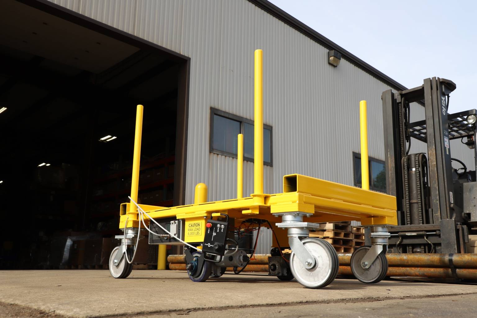 Motorized Carts Lower Exertion When Moving Heavy Loads